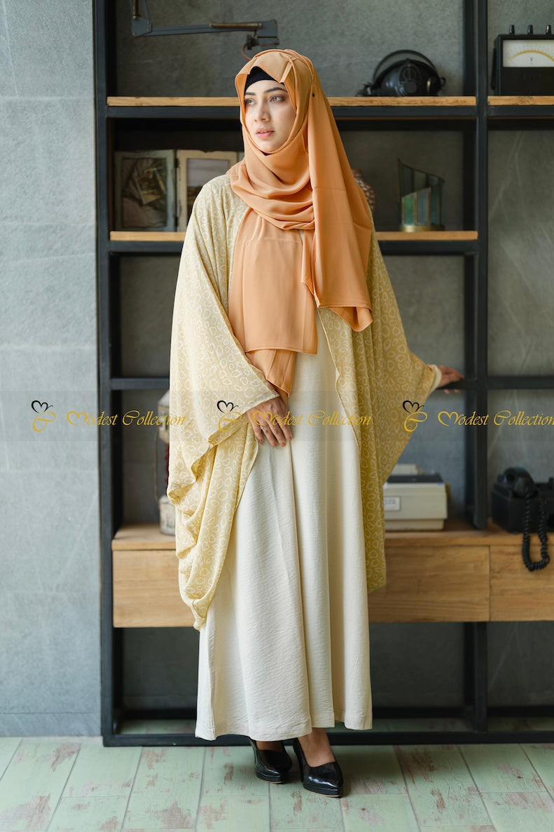 Batwing Shrug Nude Brown – Modest Collection