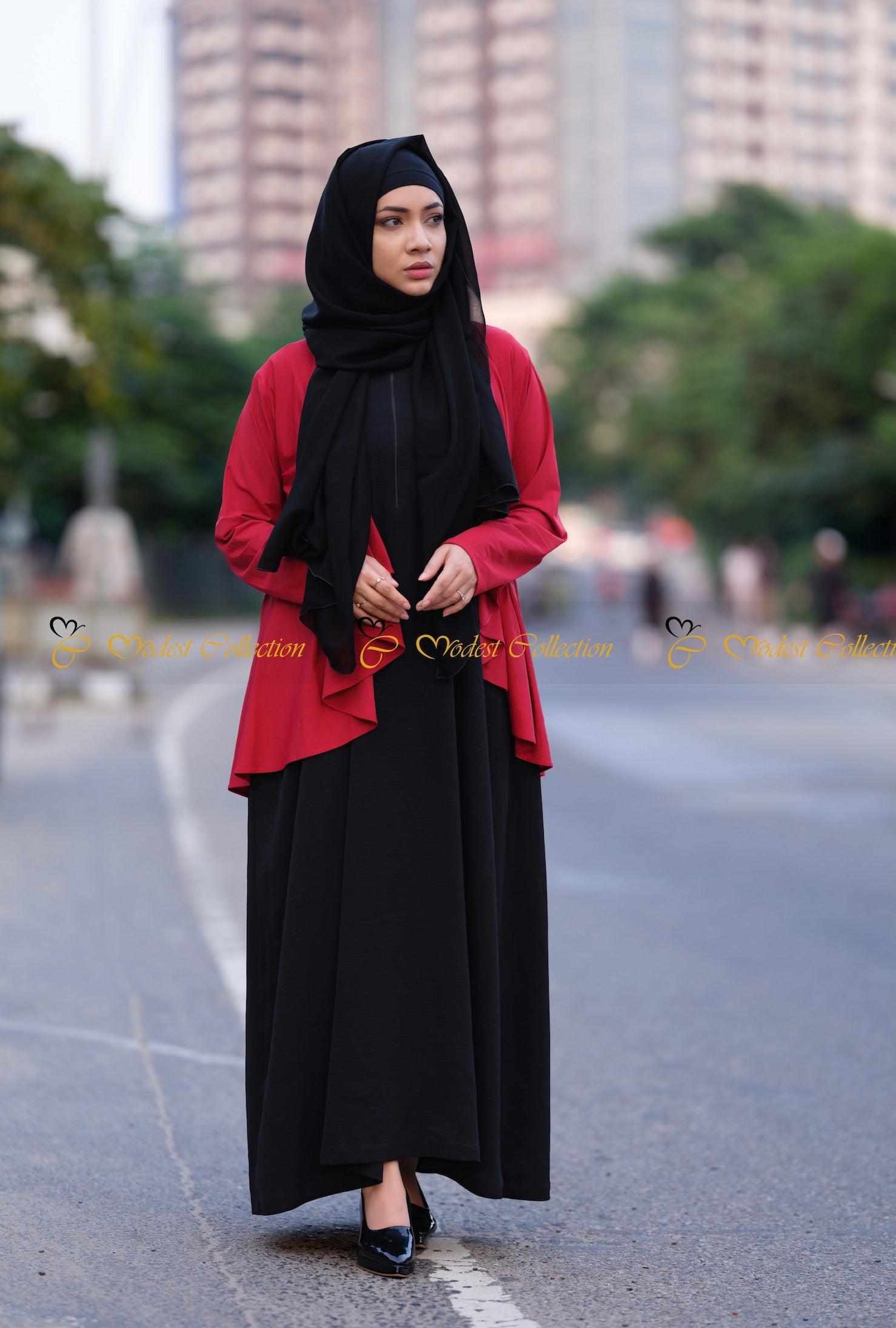 Lily Shrug Crimson – Modest Collection